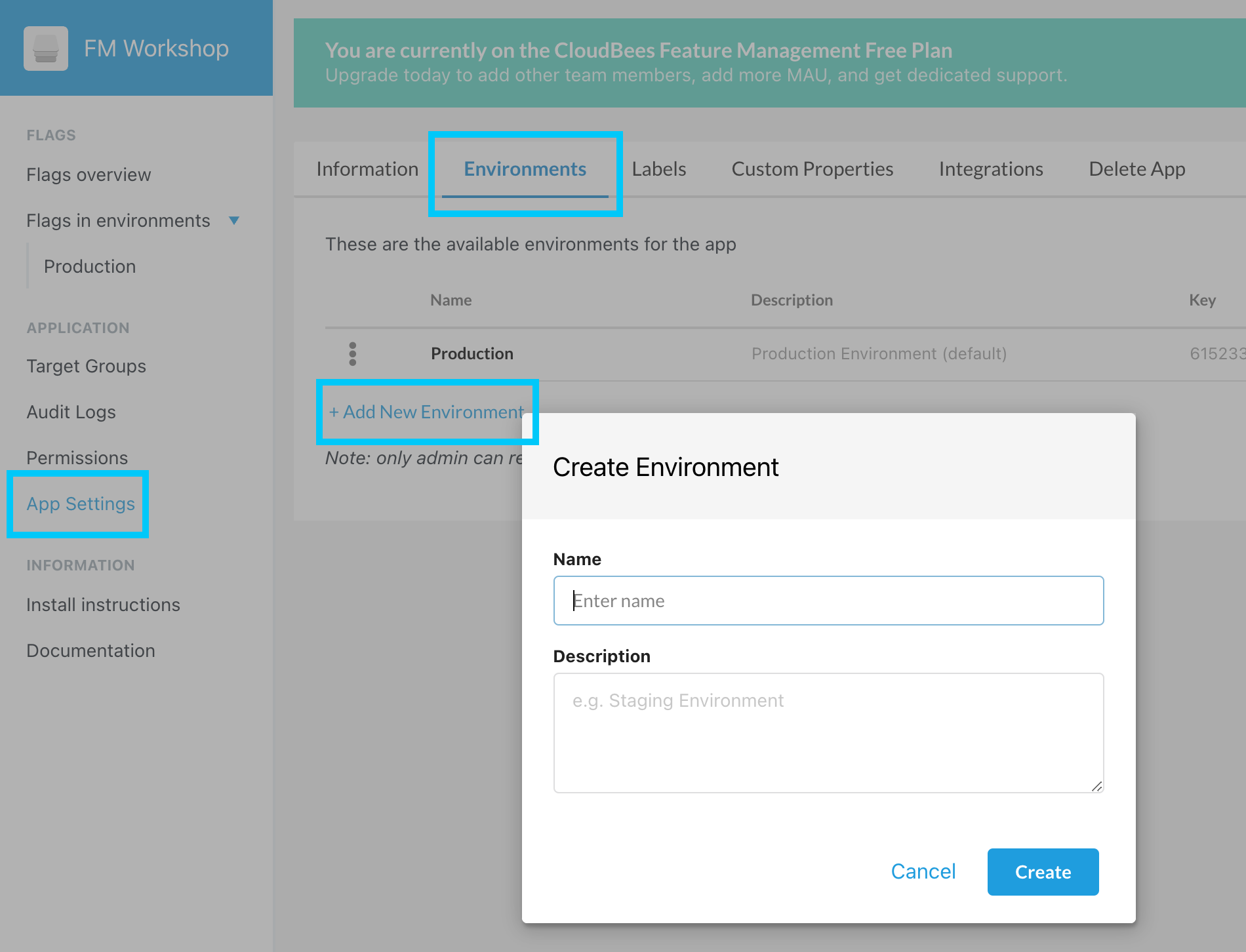 CloudBees Feature Management Setup :: CloudBees Feature Flags Workshop